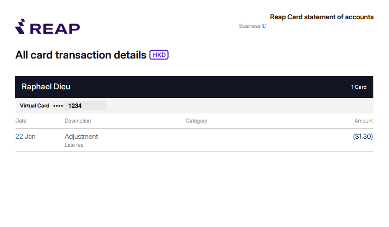 Understanding Your Reap Card Statement – REAP Help Center